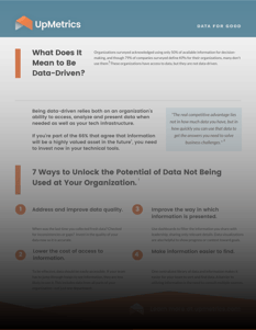 What Does it Mean to Be Data-Driven - Tipsheet | UpMetrics